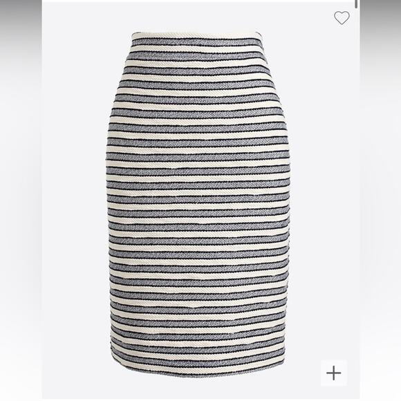 J. Crew Factory | Skirts | Nwt Jcrew Factory Striped Terry Pencil Skirt ...